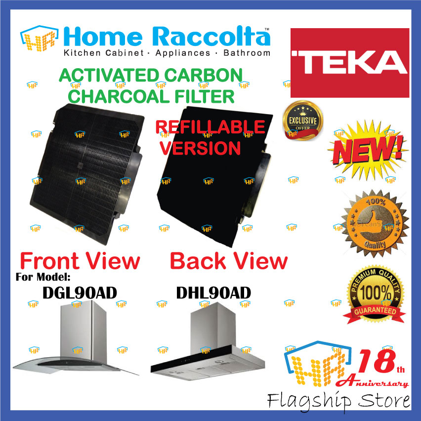 Activated Carbon Filter For Teka Cooker Hood TEKA DGL90AD DHL90AD ...