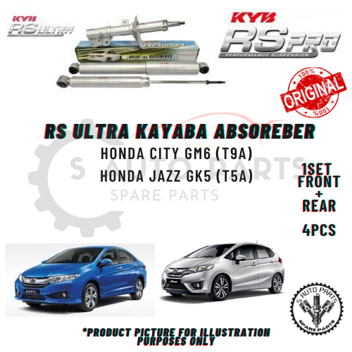 HONDA CITY GM6 (T9A) / JAZZ GK5 (T5A) (FRONT+REAR) KAYABA (KYB) RS-ULTRA HEAVY DUTY & HIGH ...