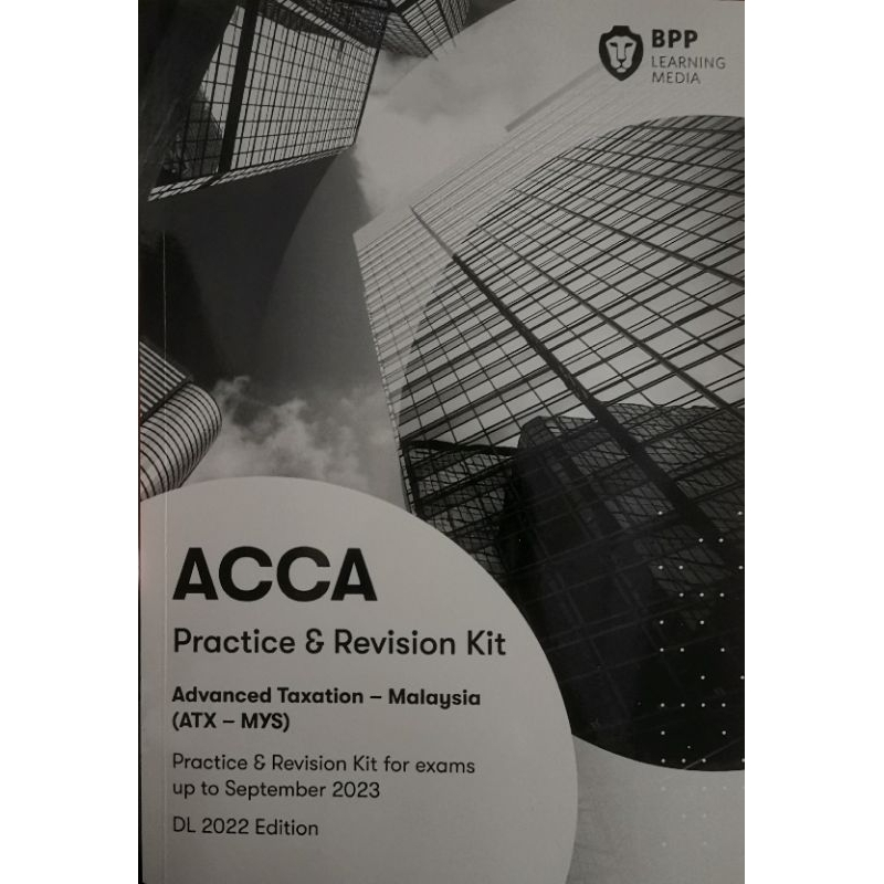 BPP book - ACCA Advanced Taxation - Malaysia -(ATX-MYS) Study Text ...