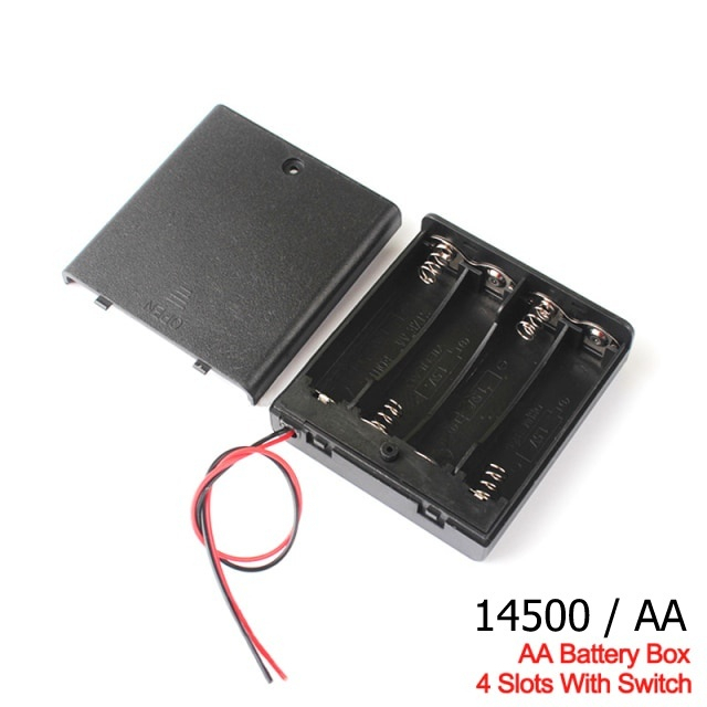 AA AAA Battery Holder Casing With ON/OFF Switch / Cover Case Lead Wire ...