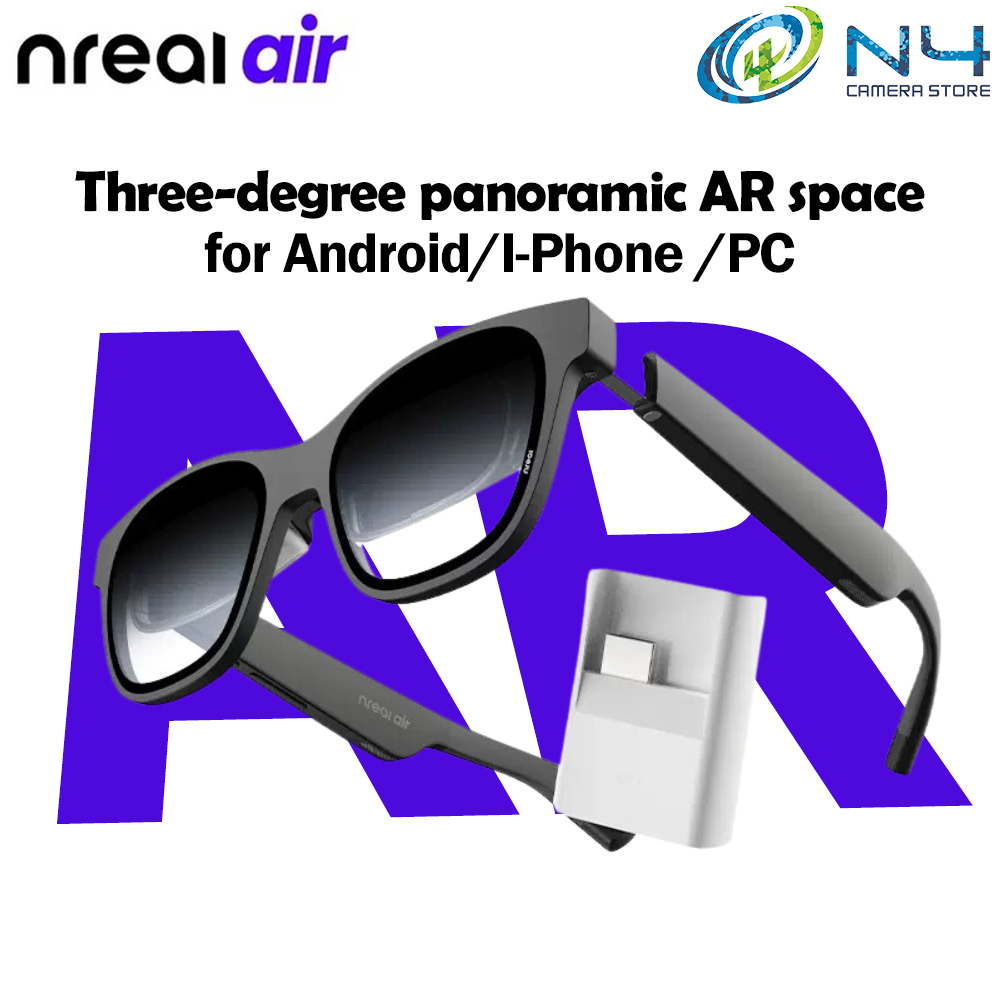 Nreal Air AR Glasses Xreal Smart Glasses Micro-OLED Virtual Theater Augmented Reality Watch ...