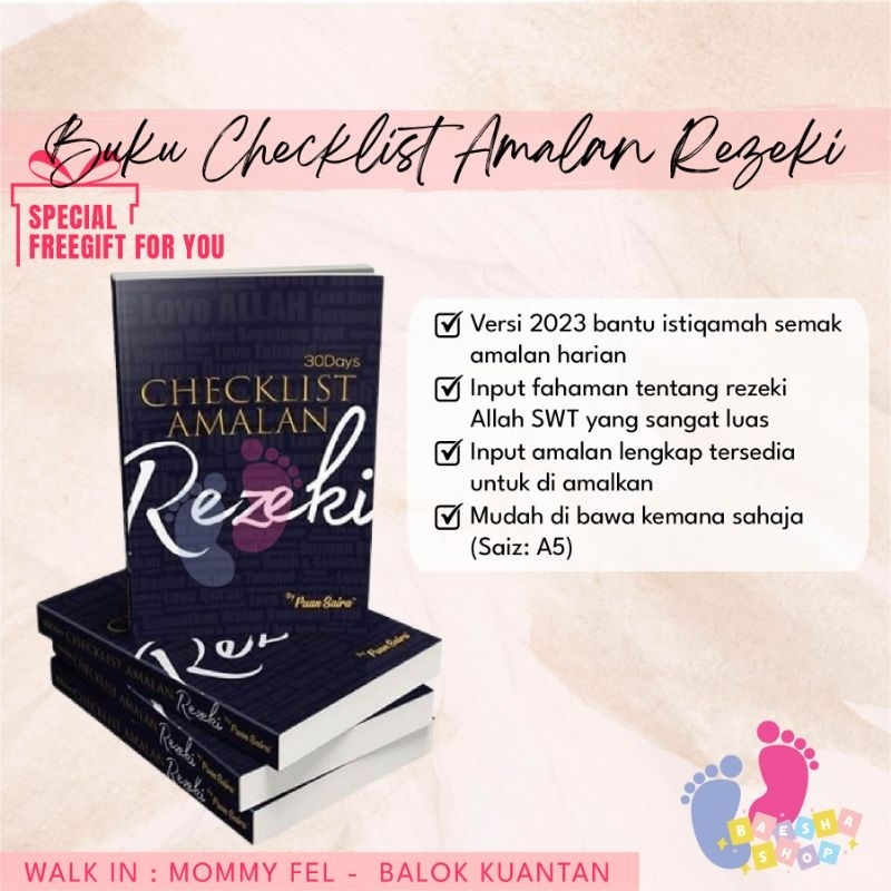 BUKU CHECKLIST AMALAN REZEKI 30 HARI BY PUAN SAIRA | Shopee Malaysia BUKU CHECKLIST AMALAN REZEKI 30 HARI BY PUAN SAIRA | Shopee Malaysia