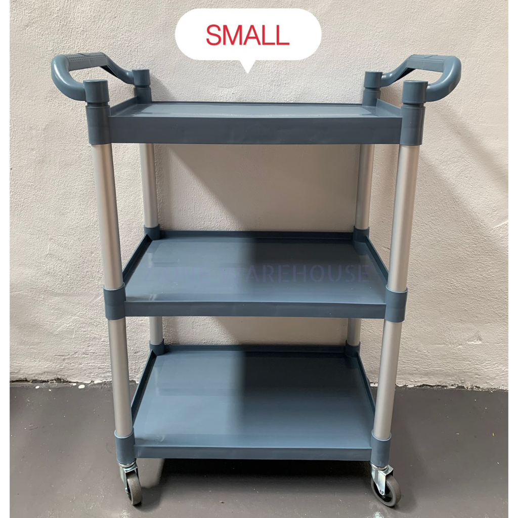 3 TIER PLASTIC MULTIFUNCTIONAL TROLLEY / SERVING TROLLEY / TROLI ...