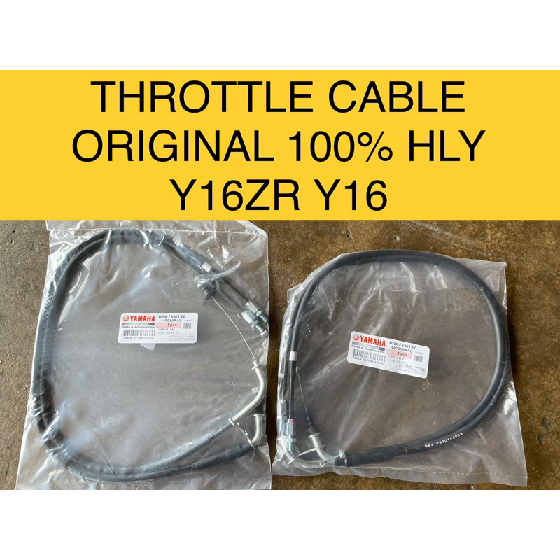 Y16ZR THROTTLE CABLE MINYAK THROTTLE WIRE CABLE ORIGINAL 100% HLY FOR ...