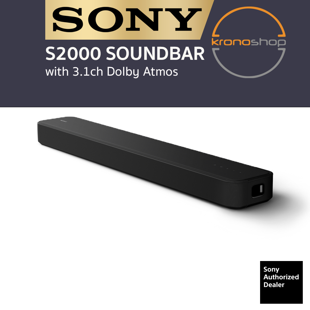 Sony S2000 3.1ch Soundbar | 250W | Dolby Atmos & Vertical Surround ...
