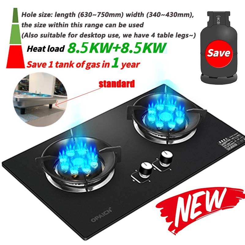 SUKINBO 9.2KW Stainless Steel Memasak Gas Cooker Stove Hob Cooker Dapur ...