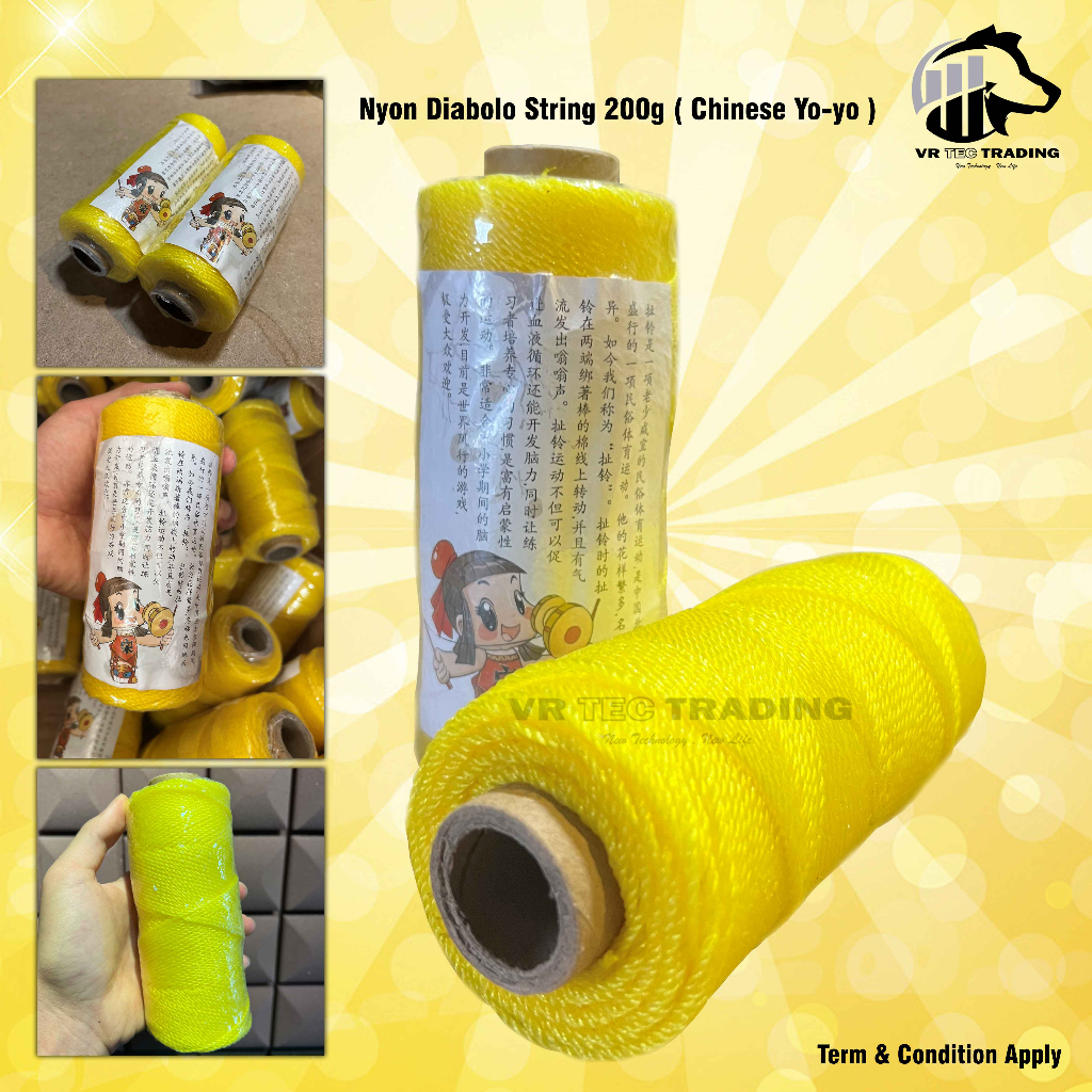 🇲🇾 Ready Stock 💕Nyon Diabolo String 200g Chinese Yo-yo 扯铃尼龙绳 | Shopee ...