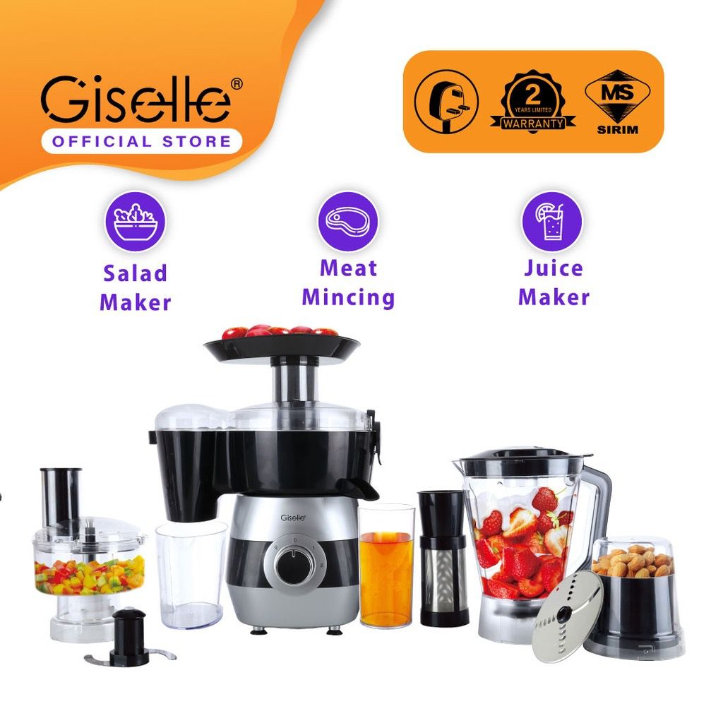 Giselle Pro Multifunction 7 in 1 / 10 in 1 Blender Food & Juice ...