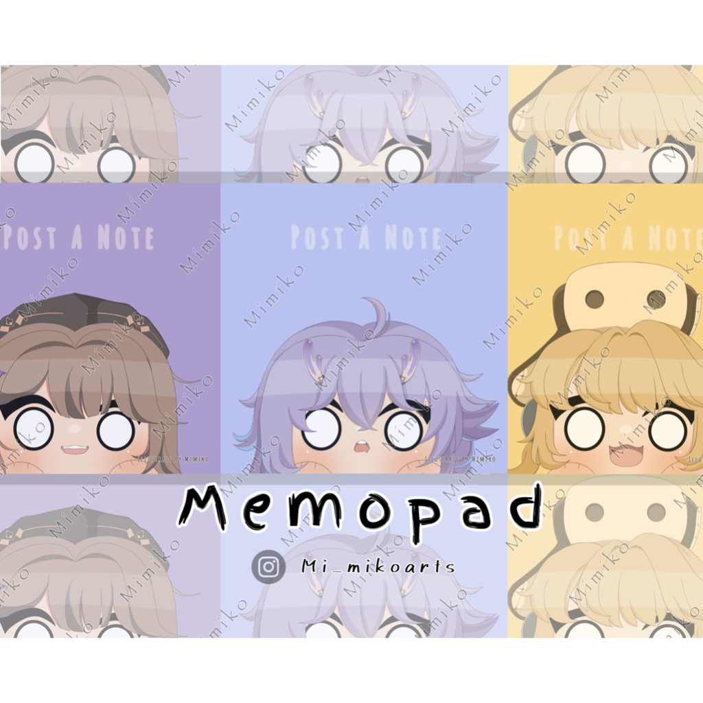 Honkai Star Rail Honkai Impact Memopad Notepad Herta Bailu Hook 75 gsm 80 sheets | Shopee Malaysia