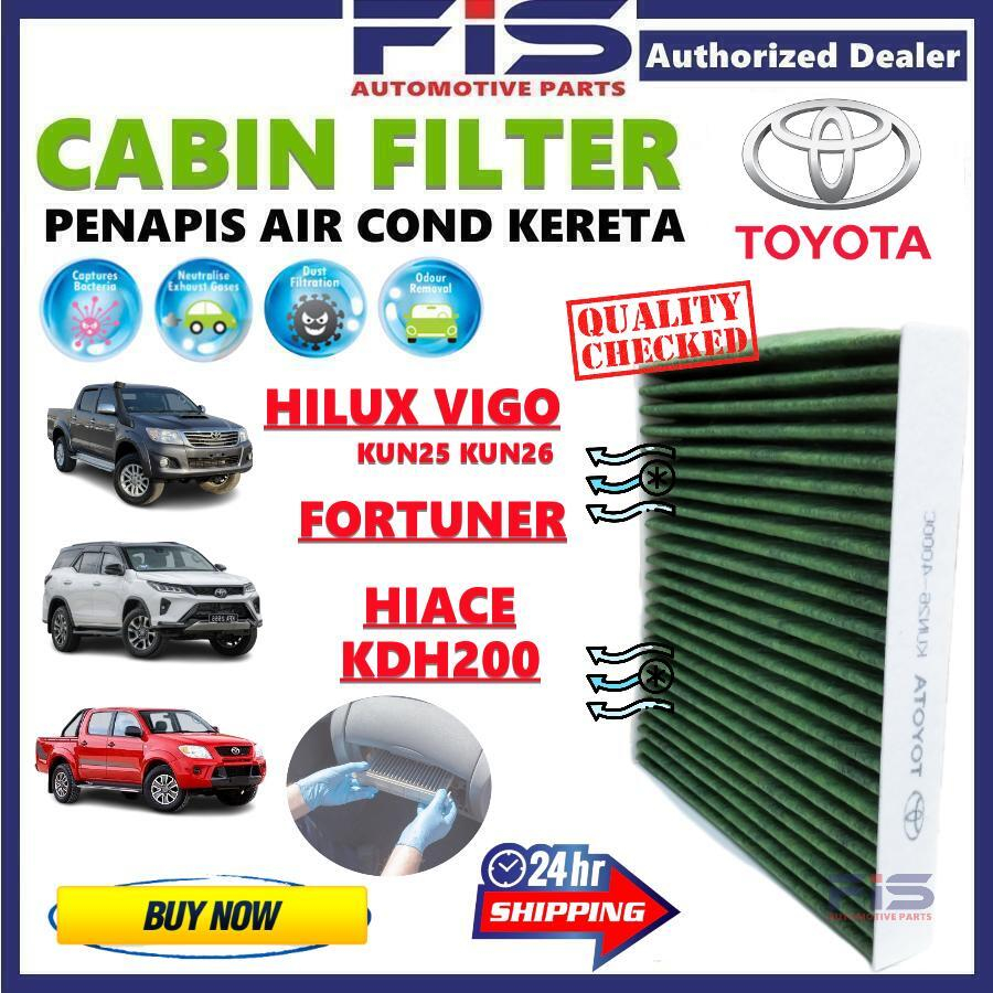 FIS Cabin Air Cond Filter Toyota Hiace KDH200 Fortuner Hilux Vigo KUN25 ...