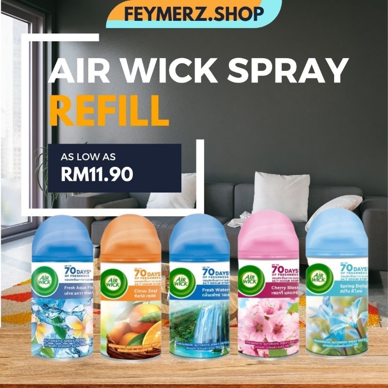 AIR WICK Refill Automatic Spray Life Scent Airwick Pure Freshmatic ...