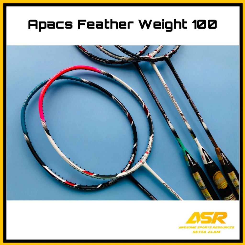 Apacs Badminton Racket Feather Weight 100 ( Free Tali Apacs & Apacs ...