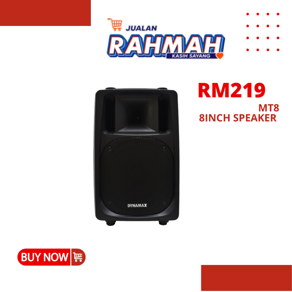 DYNAMAX MT8 8" 2-WAY Passive Speaker, loudspeaker, speaker 8 inch | Shopee Malaysia