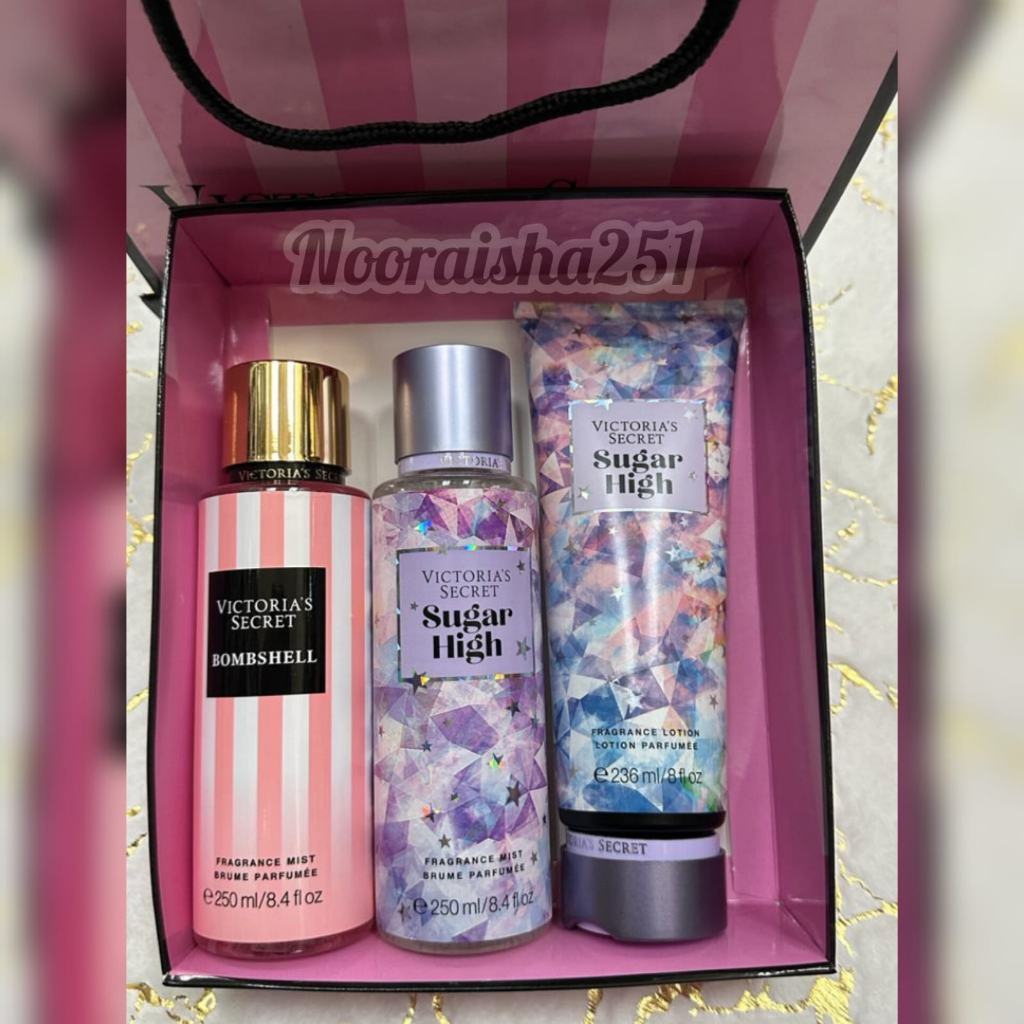 Bombshell New York Perfume & Body Mist & Lotion 3in1Set Hantaran Minyak ...