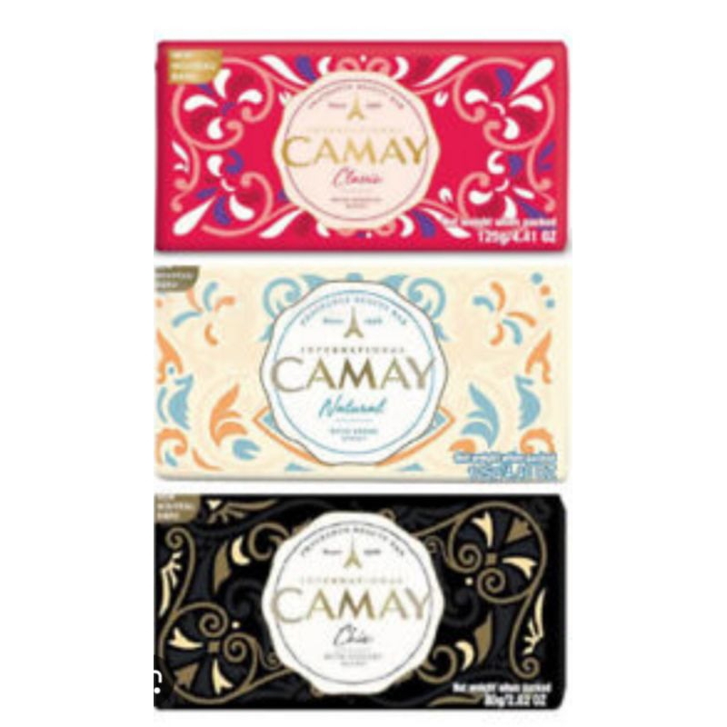 CAMAY FRAGRANCE BAR SOAP 125G 3 IN 1PACK | Shopee Malaysia