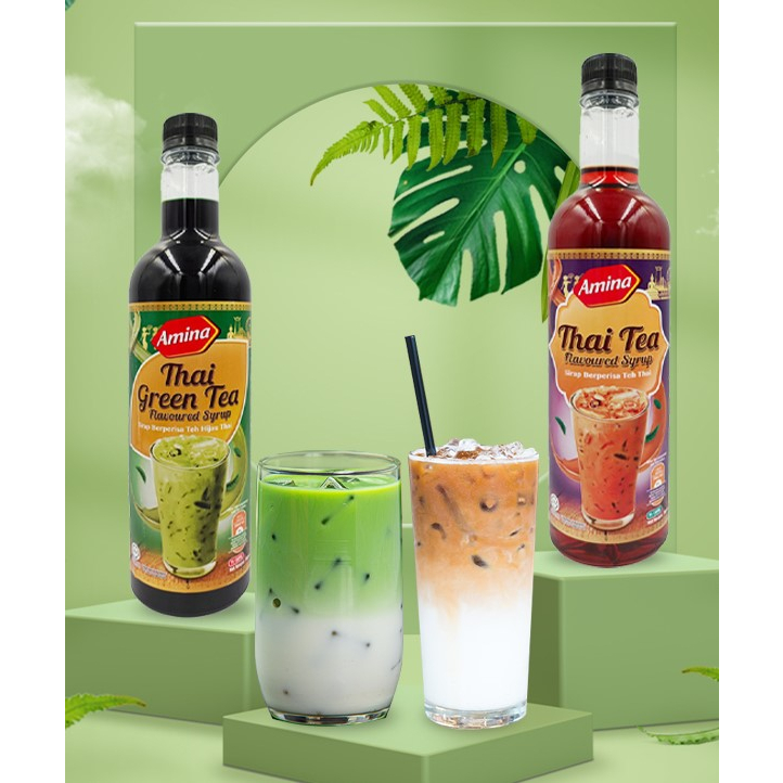 Sirap Cap Rose Amina Bes Minuman 750ML(Layer Tea/Thai Green Tea/Thai ...