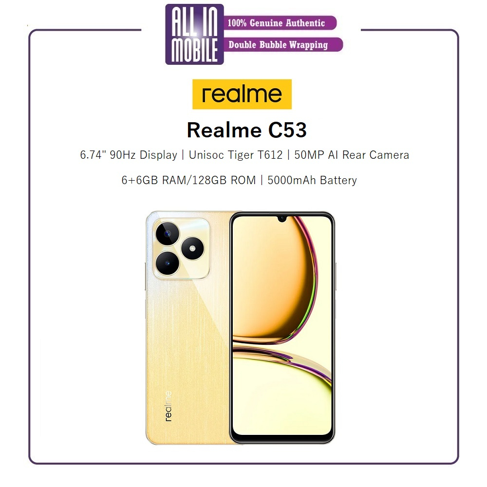 [HOT] Realme C53 (256GB ROM+8GB RAM | 50MP AI Camera | 33W Fast ...