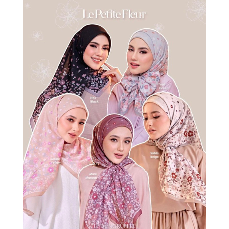 Tudung Ruffle (Le Petit Fleur edition) | Shopee Malaysia