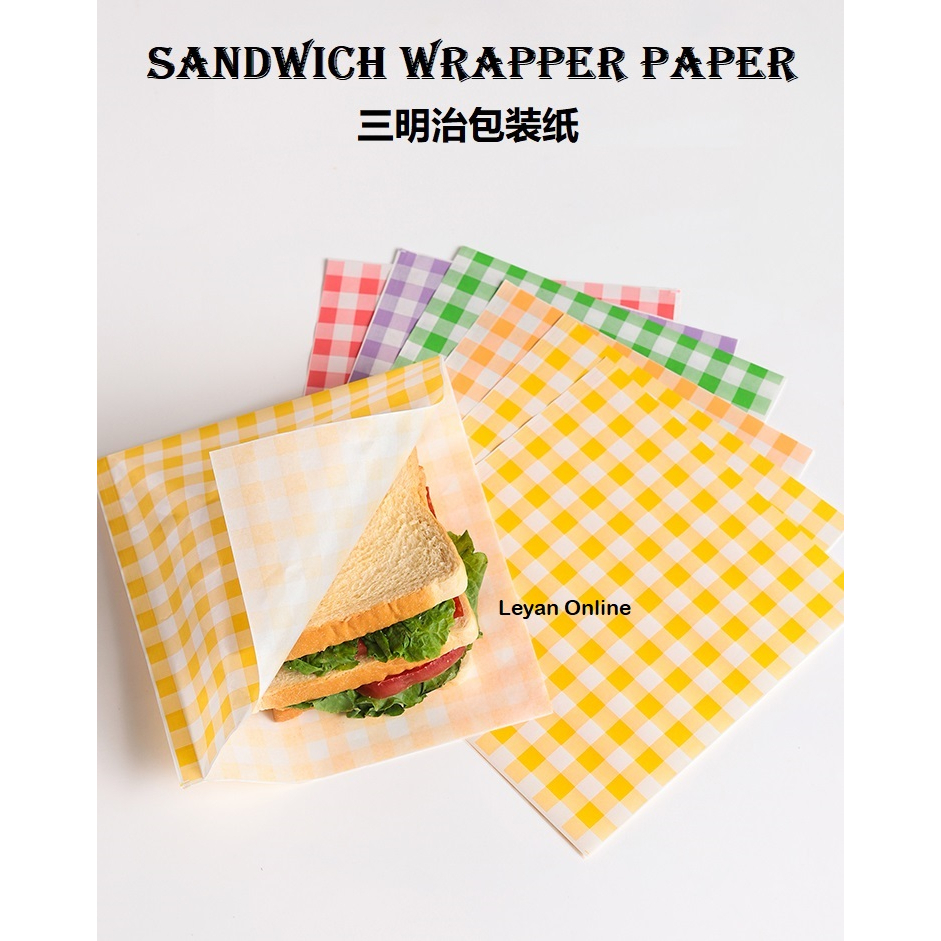 ±50's Sandwich Wrapper Paper/Breakfast Burrito Burger Sandwich Paper ...