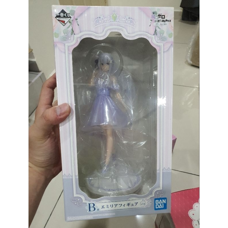 [100% Authentic] Bandai Re:zero Ichiban Kuji Emilia Figure | Shopee ...