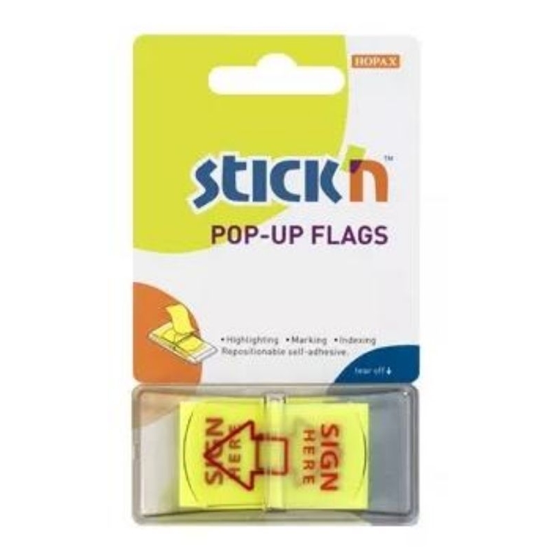 HOPAX 26015 POP-UP FLAGS (SIGN HERE) STICK NOTE | Shopee Malaysia