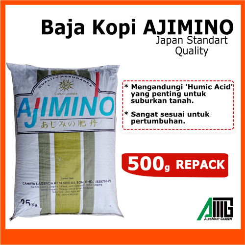 BAJA KOPI AJIMINO 888 (500g) Premium Japan Humic Acid Tanah Subur ...