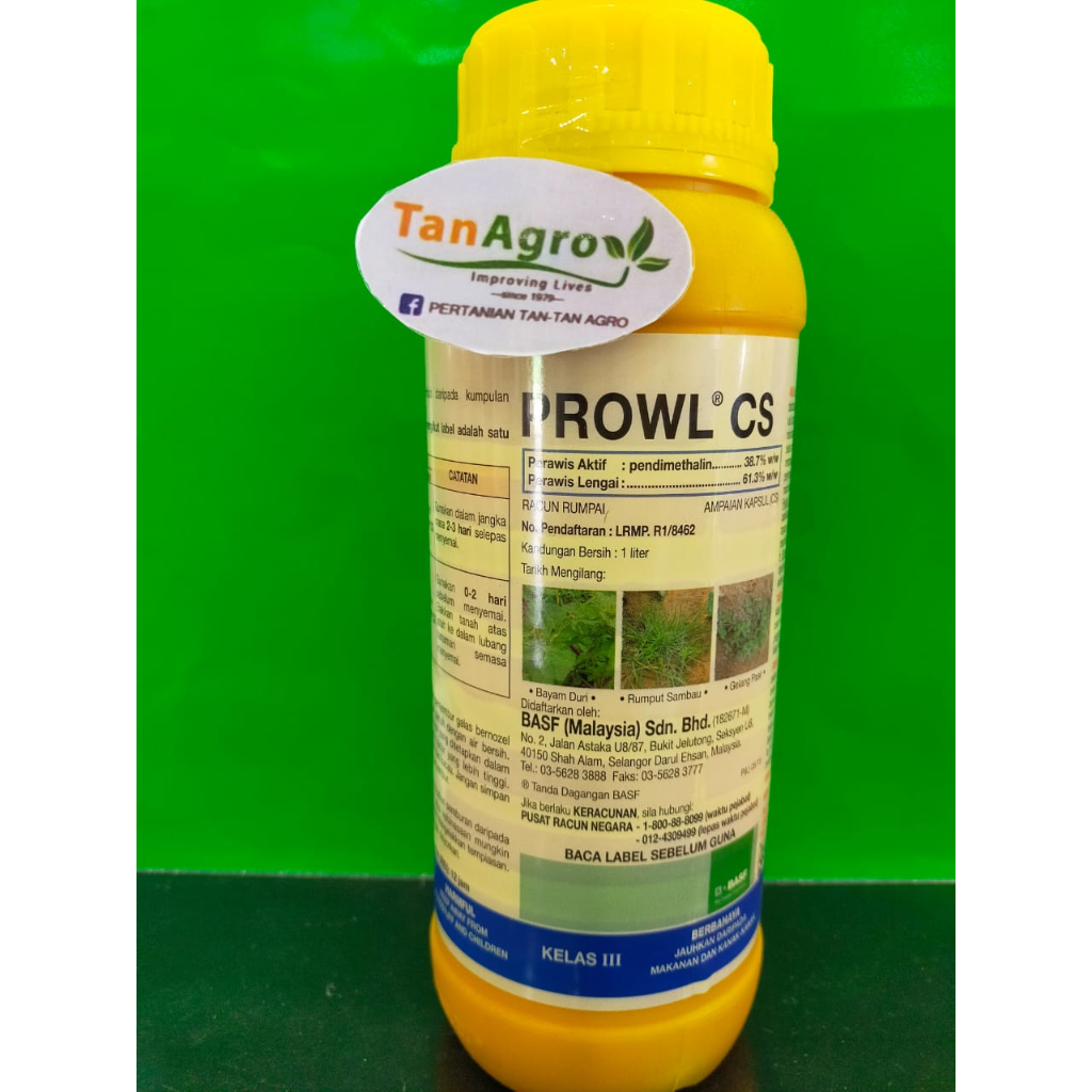 👉🏻ORIGINAL👈🏻 Herbicide BASF Prowl (A.i pendimethalin 38.7%) 1L | Shopee ...
