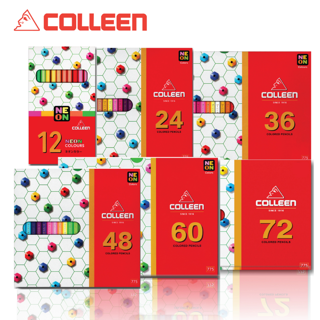 【COLLEEN】 775 Color Pencil Hexagon 12 to 72 Colors | Shopee Malaysia