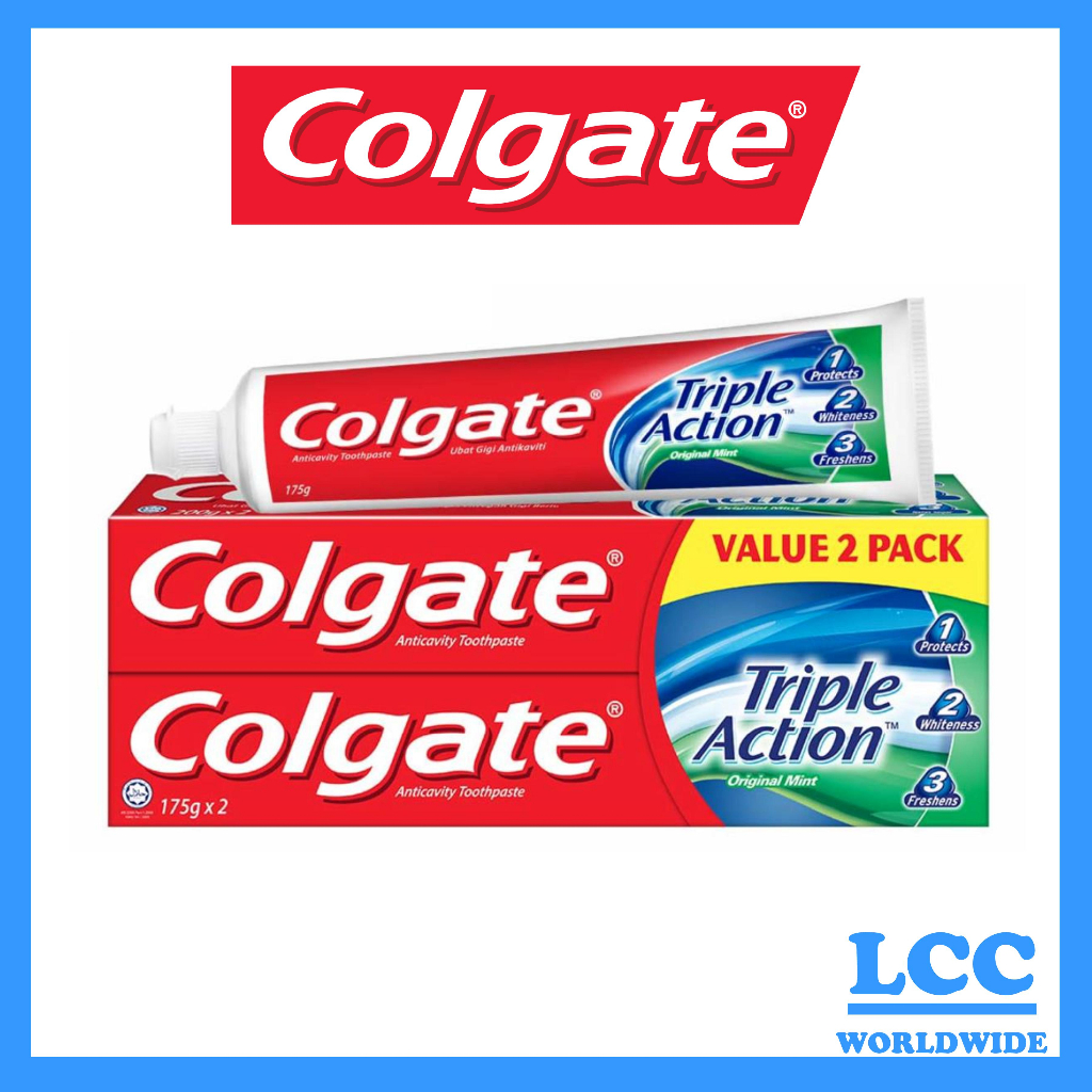 Colgate® Triple Action Toothpastes Twinpack 2x175g | Ubat Gigi Colgate ...