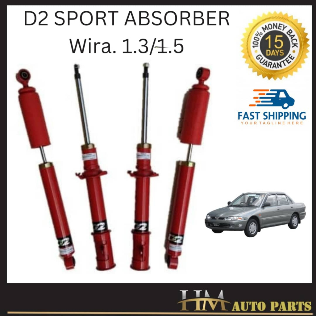 D2 Heavy Duty Proton Wira,Wira SE,Satria Old Absorber Front & Rear ...