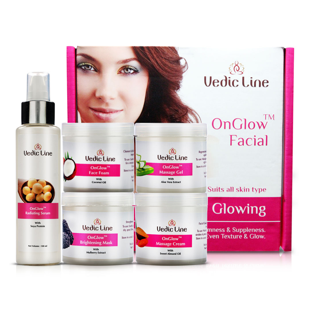 Vedic Line OnGlow Facial Kit - 500ml | Shopee Malaysia