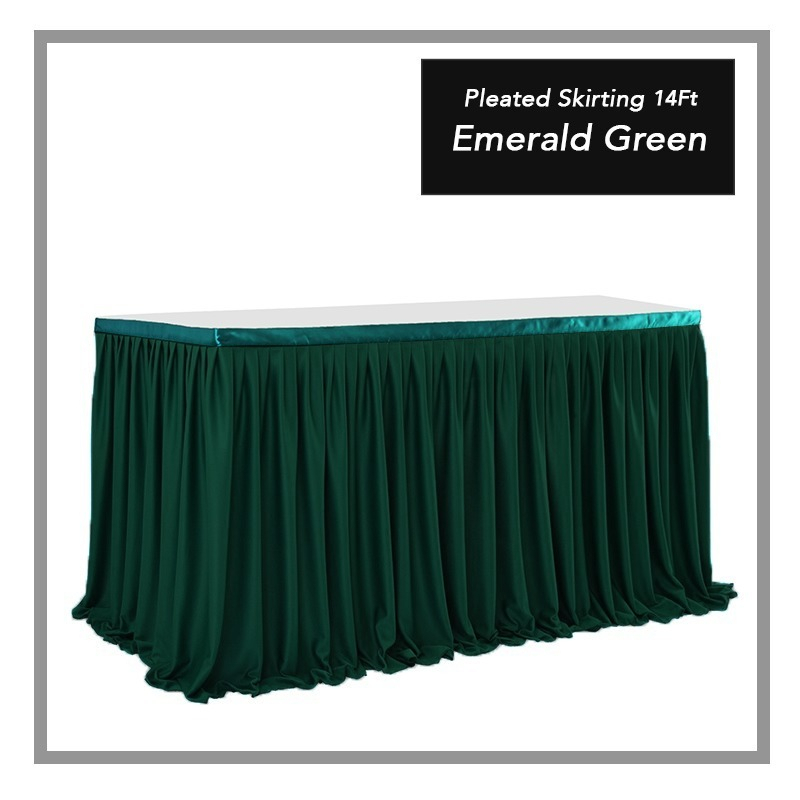 ACEVE DREAM READYSTOCK Pleated Table Skirting Meja Hotel Pleat Wedding ...