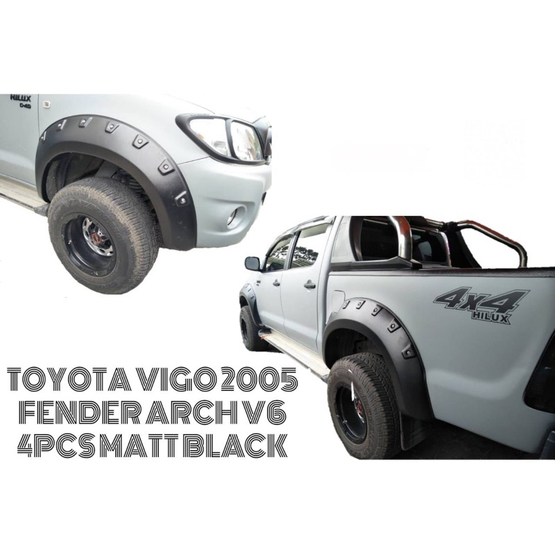 Toyota hilux vigo champ 2005 - 2015 front rear fender arch arches flare ...