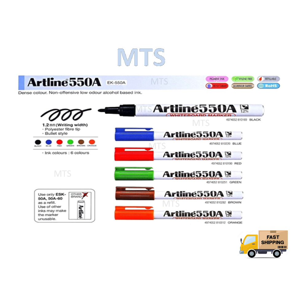 Artline Whiteboard Marker EK-550A Pen Marker Papan Putih | Shopee Malaysia