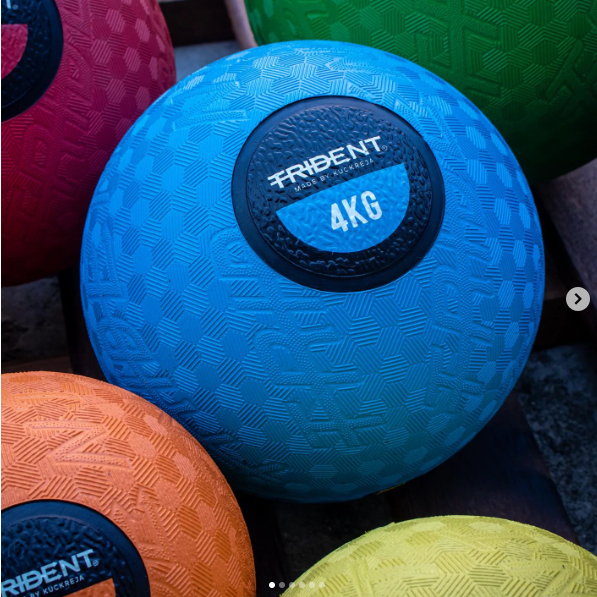 TRIDENT PREMIUM MEDICINE BALL – 4KG | Shopee Malaysia