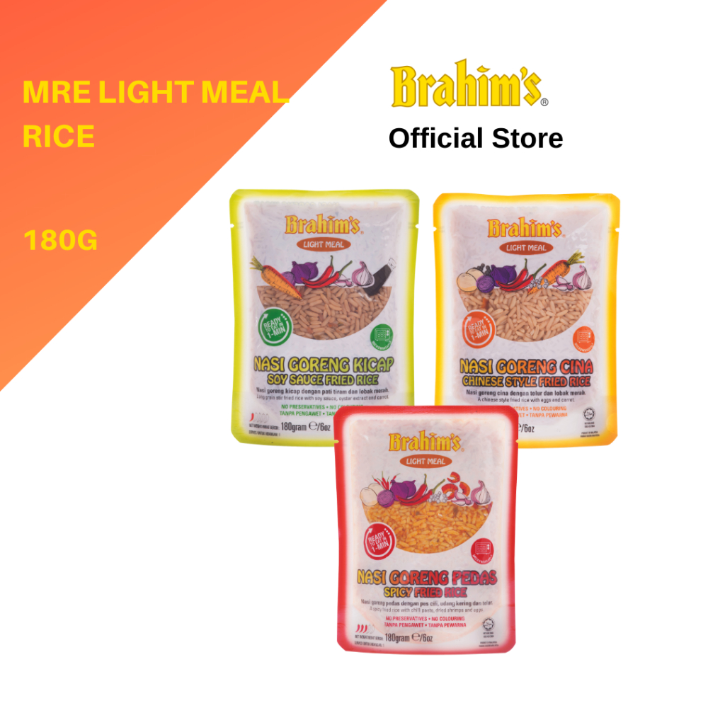 Brahim's Nasi Goreng Light Meal 180g | Shopee Malaysia