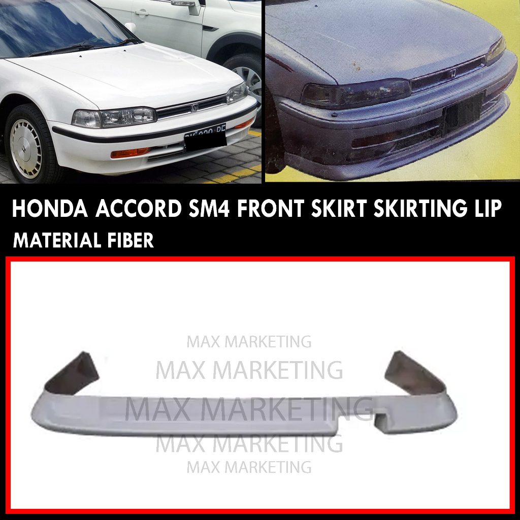 Honda Accord SM4 Fourth Generation (1990 - 1993) JDM Style Front Skirt ...