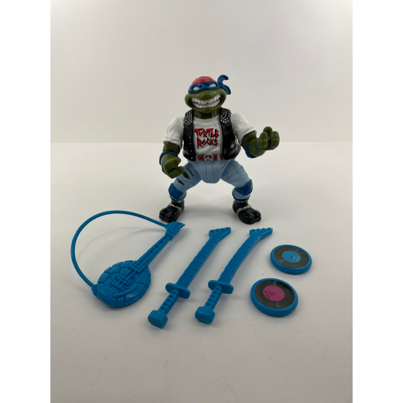 Teenage Mutant Ninja Turtle 1991 Rock N Roll Classic Rocker Leo Figure ...