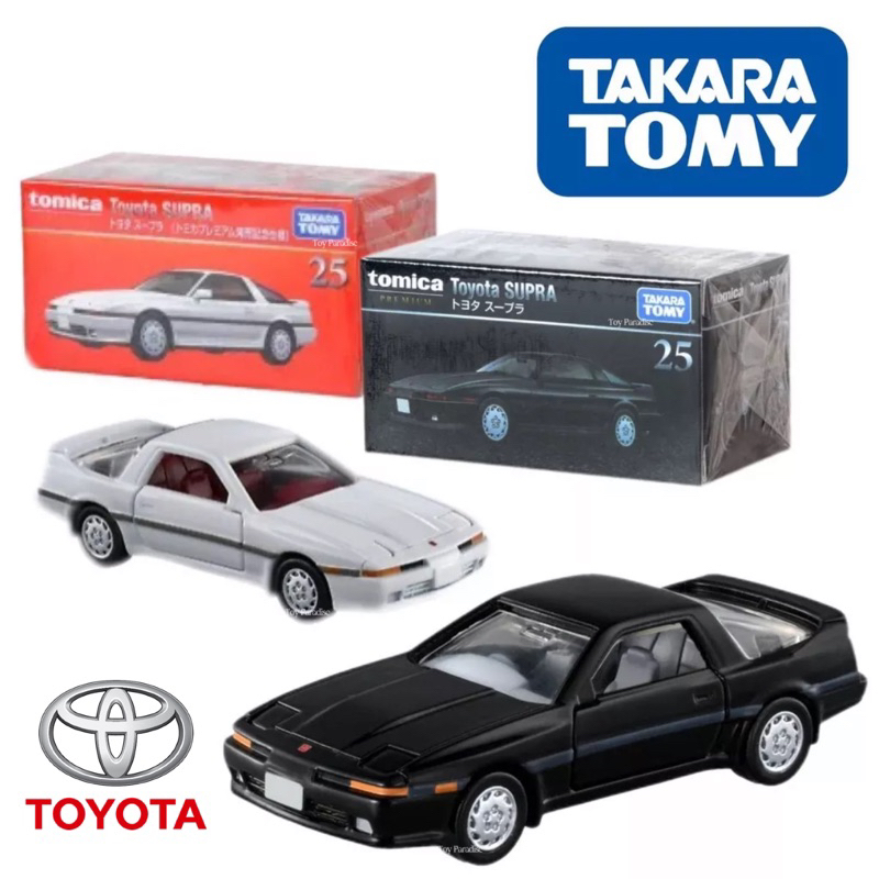 Original No.25 Toyota Supra Scale 1/62 Tomica Premium Takara Tomy Die ...