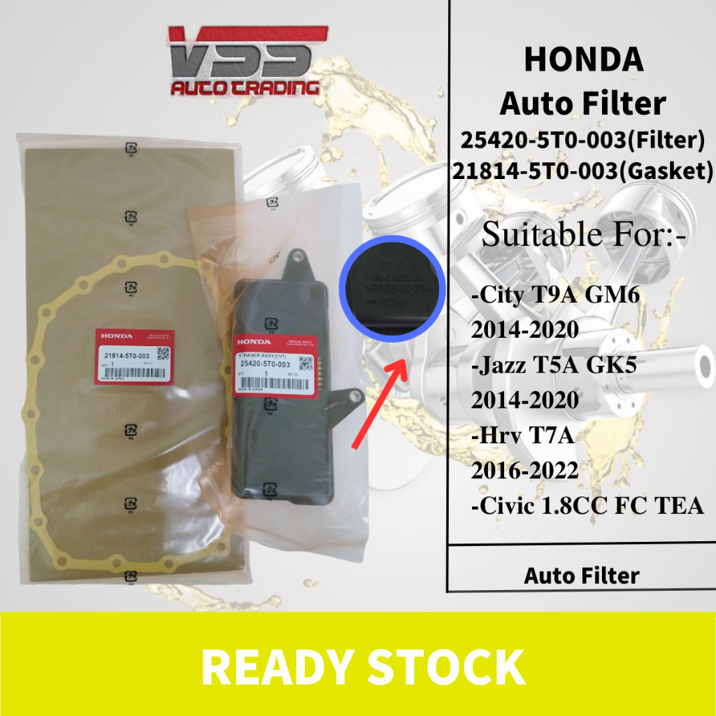 Original HONDA ATF AUTO TRANSMISSION FILTER SET AUTO FILTER SET CVT ...