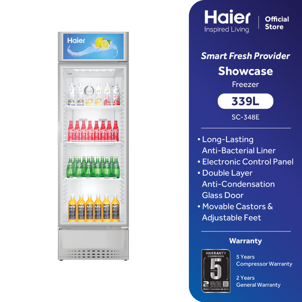 Haier 339L Display Showcase Chiller SC-348E | Shopee Malaysia