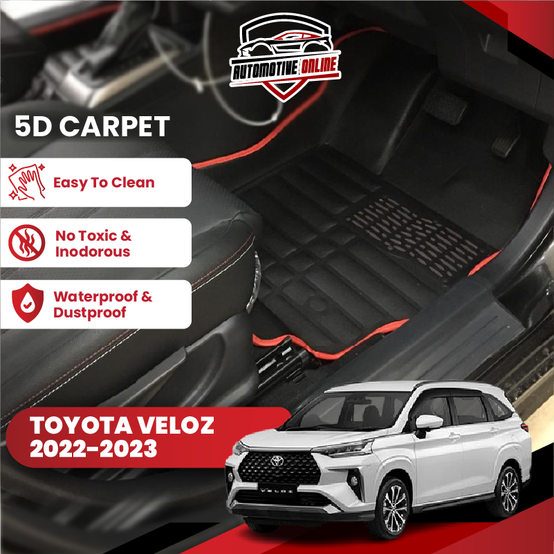 Toyota Veloz 2022-2023 5D Carpet CarMat Floor Mat / TPE Carpet OEM ...