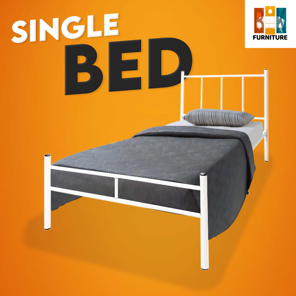 (READY STOCK) Katil Single/Single Bed Frame/Katil hostel/Metal Bed/Bed ...