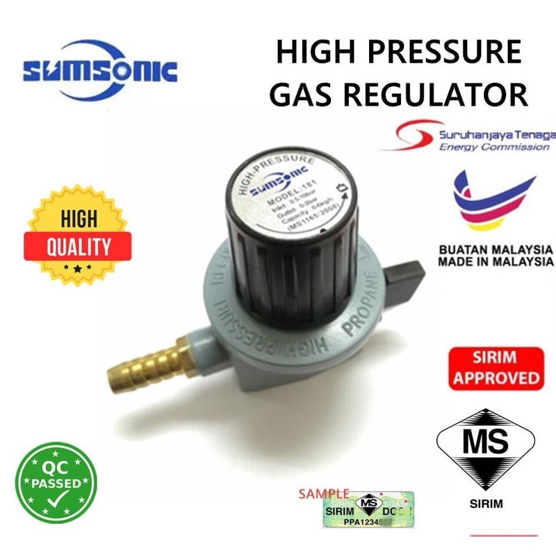 [SHIP IN 24HOURS] SUMSONIC High Pressure Gas Regulator ( SIRIM ...