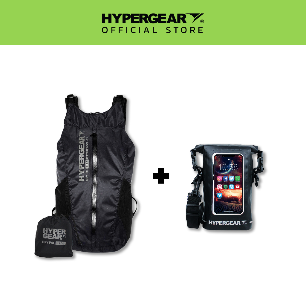 [Gift Bundle] Hypergear Dry Pac Lite 15L + Waterproof Phone Pouch ...