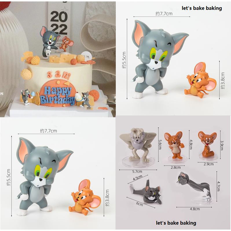 Tom And Jerry Cake Decoration Cake Topper | Shopee Malaysia