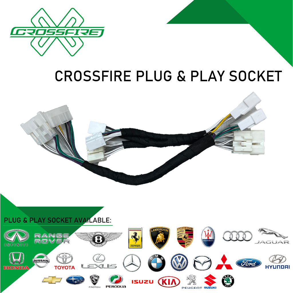 CROSSFIRE DSP Plug & Play Socket For Toyota Honda Nissan Perodua Proton ...