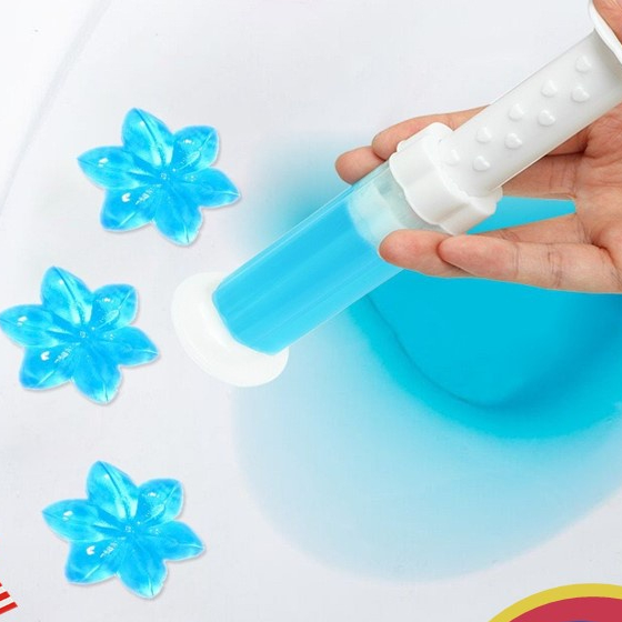Toilet Bathroom Scrubble Bubble Cleaner Cleaning Toilet Gel 12 Flower 7 ...