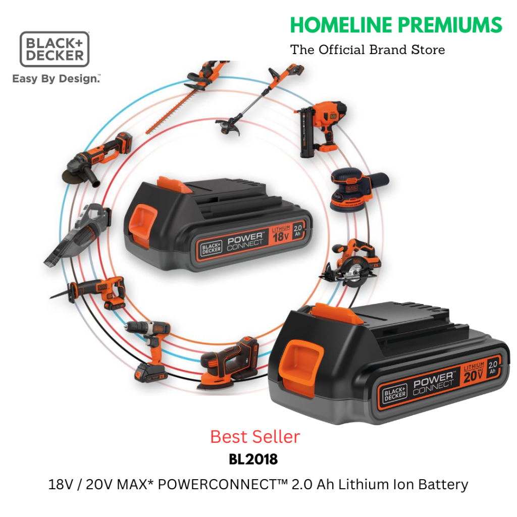 BLACK+DECKER BL2018 BATTERY PACK 2.0Ah LITHIUM ION 18V / 20V MAX ...