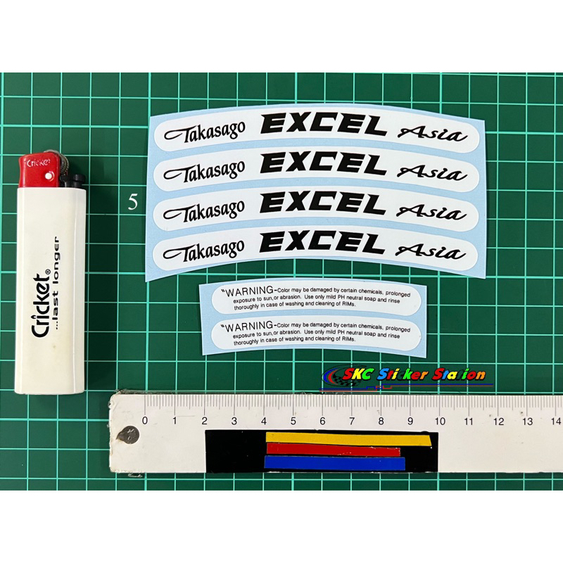 Sticker Rim Motor Takasago Excel Rim / Taksago Excel Asia (set with ...
